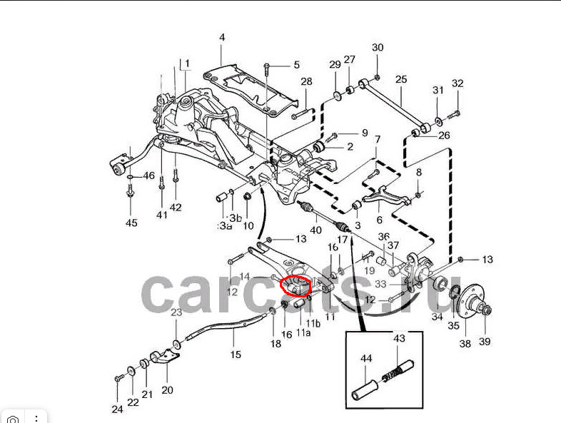 Саленблоки задней подвески AWD — Volvo V70 I, 2,5 л, 1998 года ...
