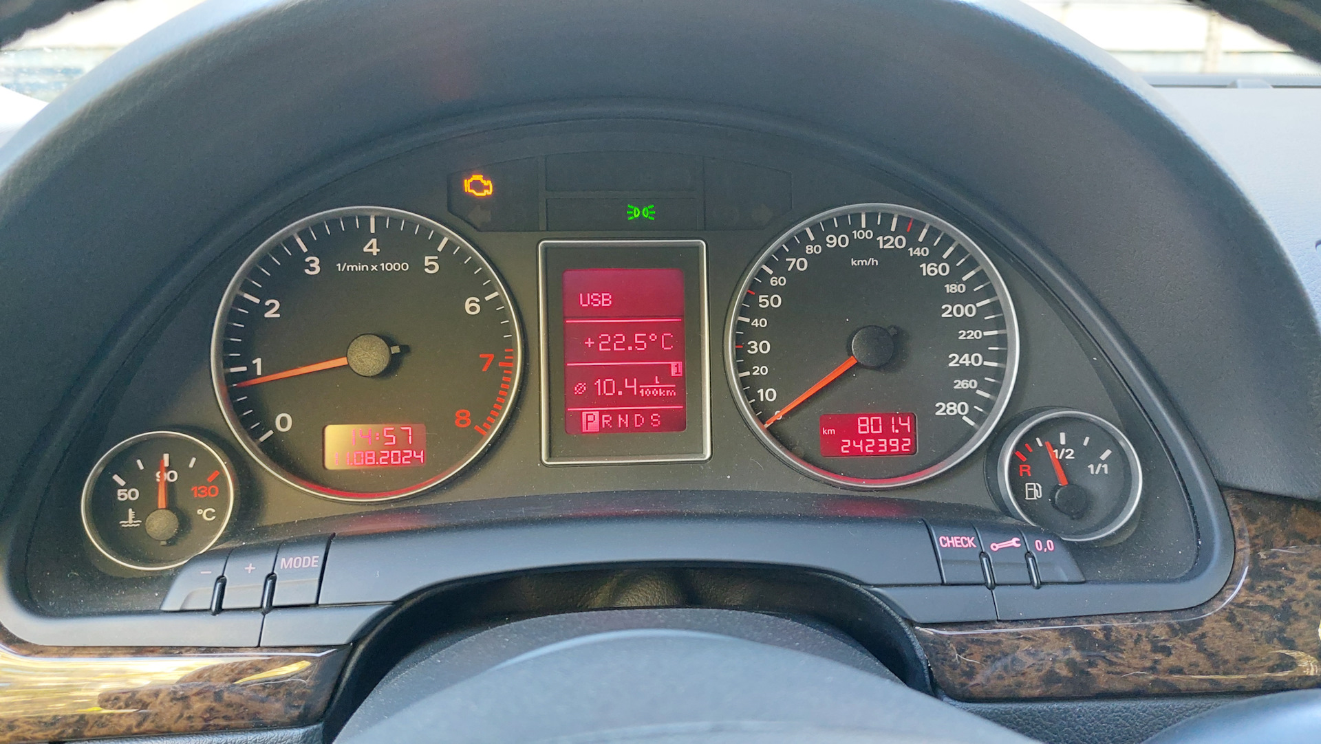 Нет лампы Чека (Check Engine) в комплектации Audi A4 B7 DTM — Audi A4 ...