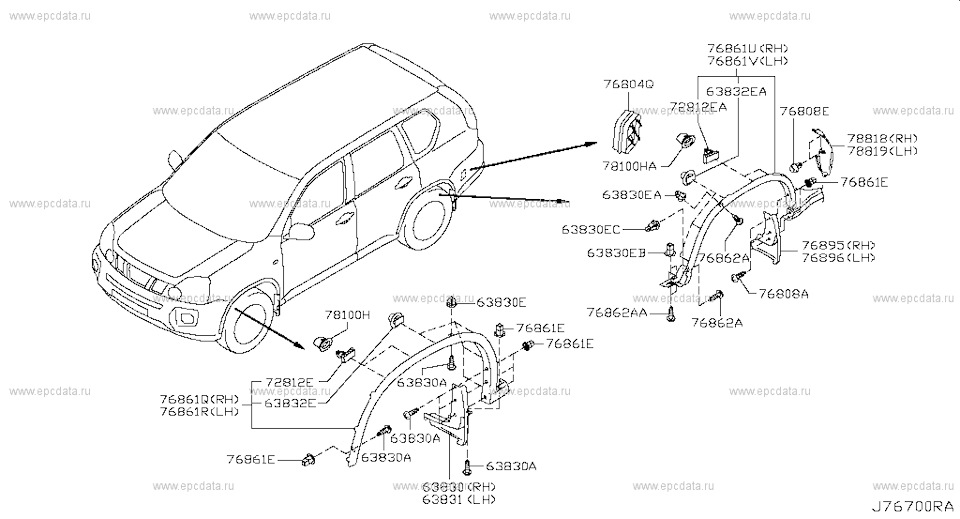 Вопрос про клипсы — Nissan X-Trail II (t31), 2 л, 2013 года | поломка ...