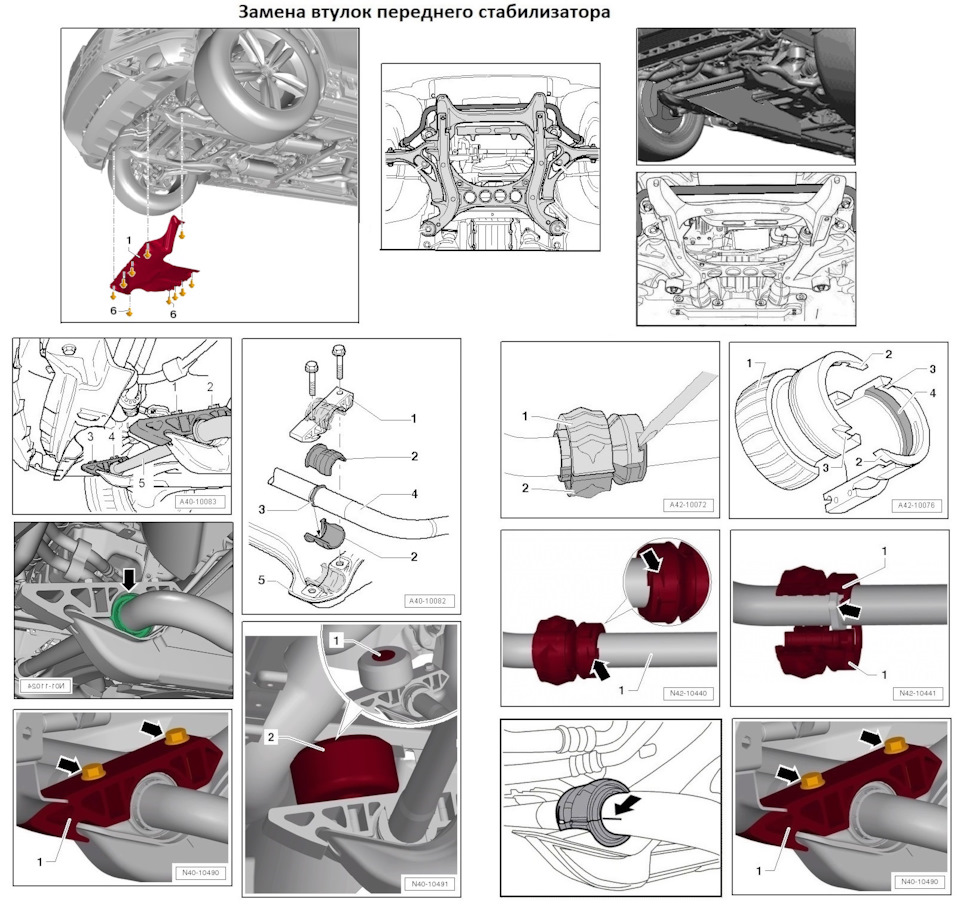 Замена втулок стабилизатора Porsche Cayenne — Porsche Cayenne (2G) 958 ...