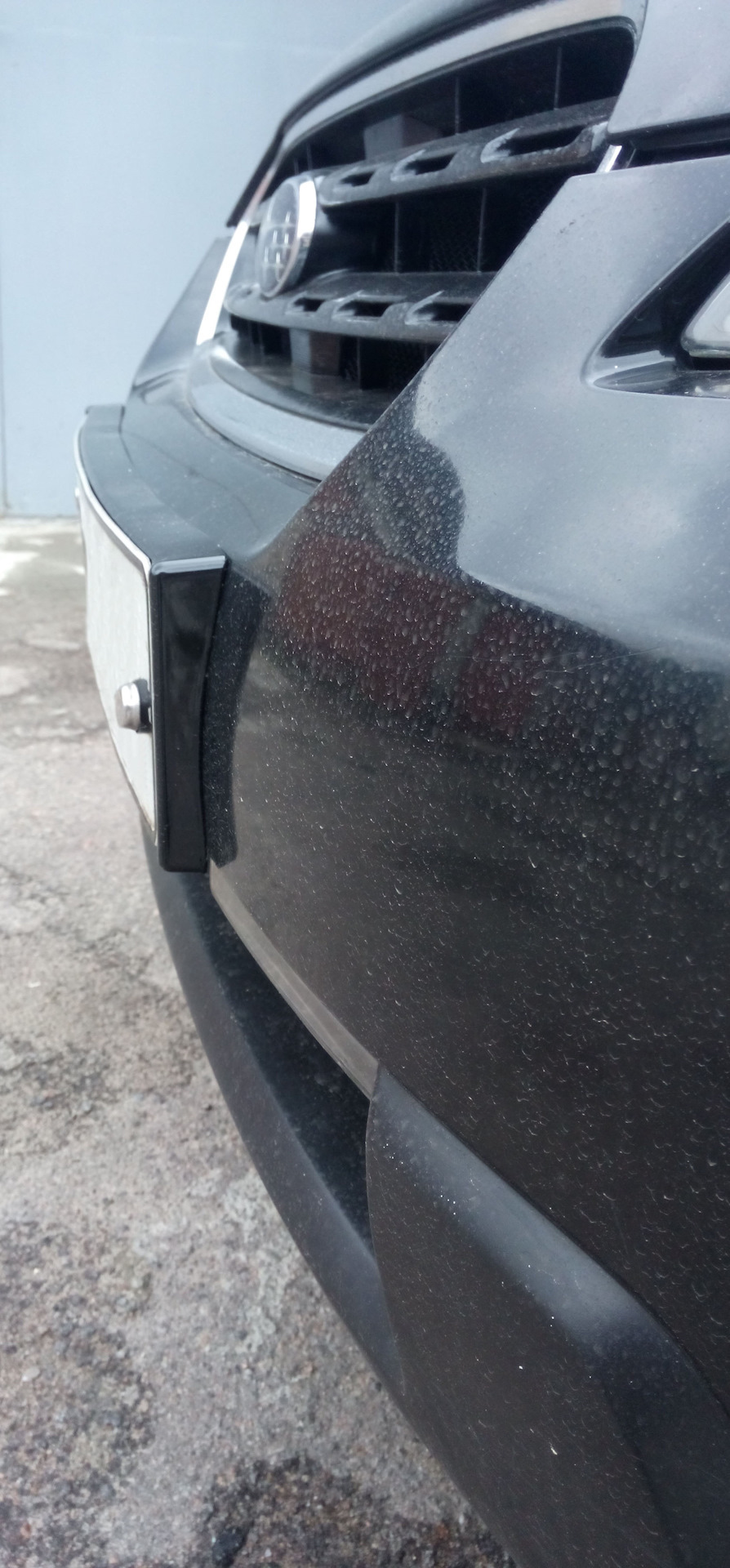Подиум переднего номера на бампер Outback BP — Subaru Outback (BP), 3 л ...