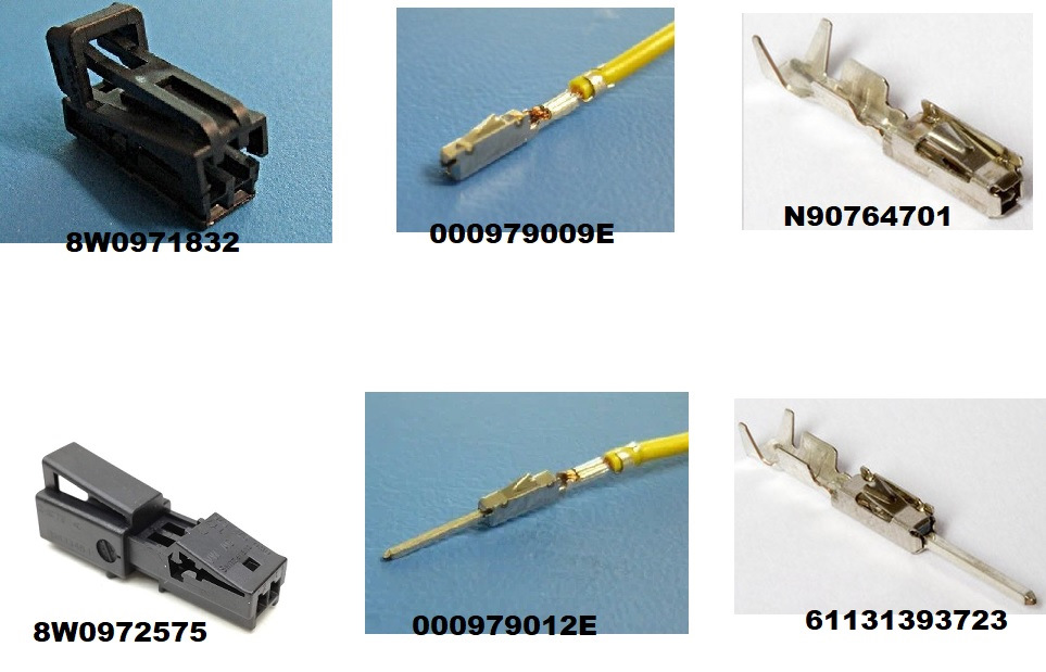 Пины, провода, уплотнители разъемы и контакты VAG и их соответствие ...