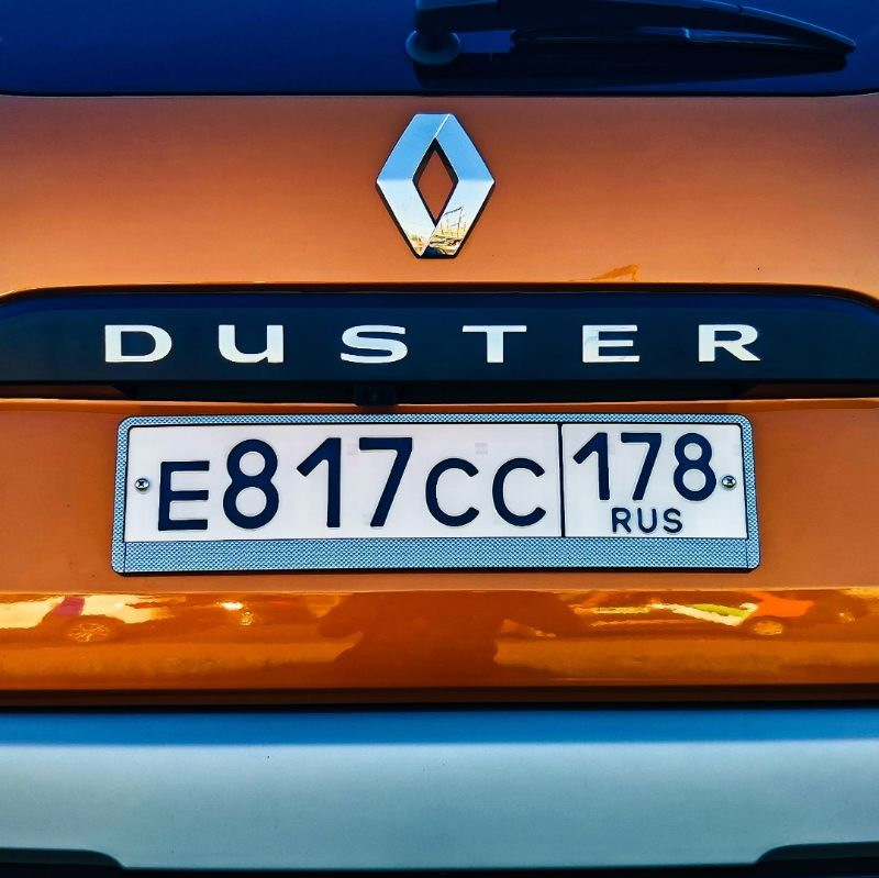 Крепление заднего номера — Renault Duster (2G), 1,6 л, 2021 года ...