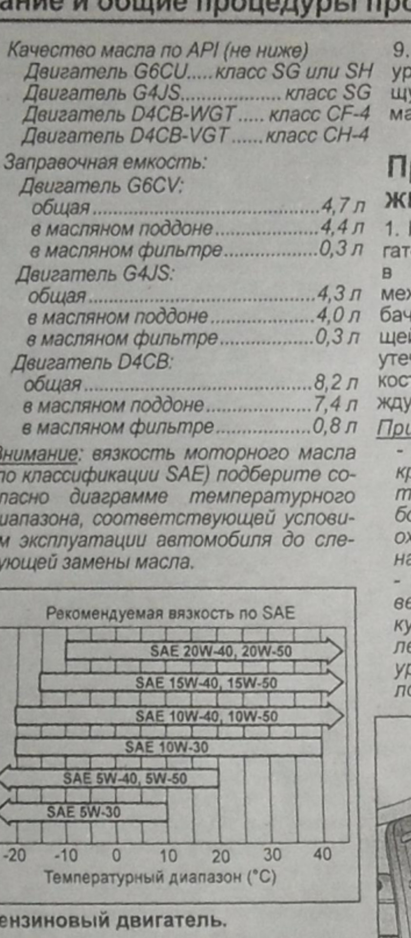 Скоро замена масла. Что лить… — KIA Sorento (1G), 2,5 л, 2004 года | плановое ТО | DRIVE2