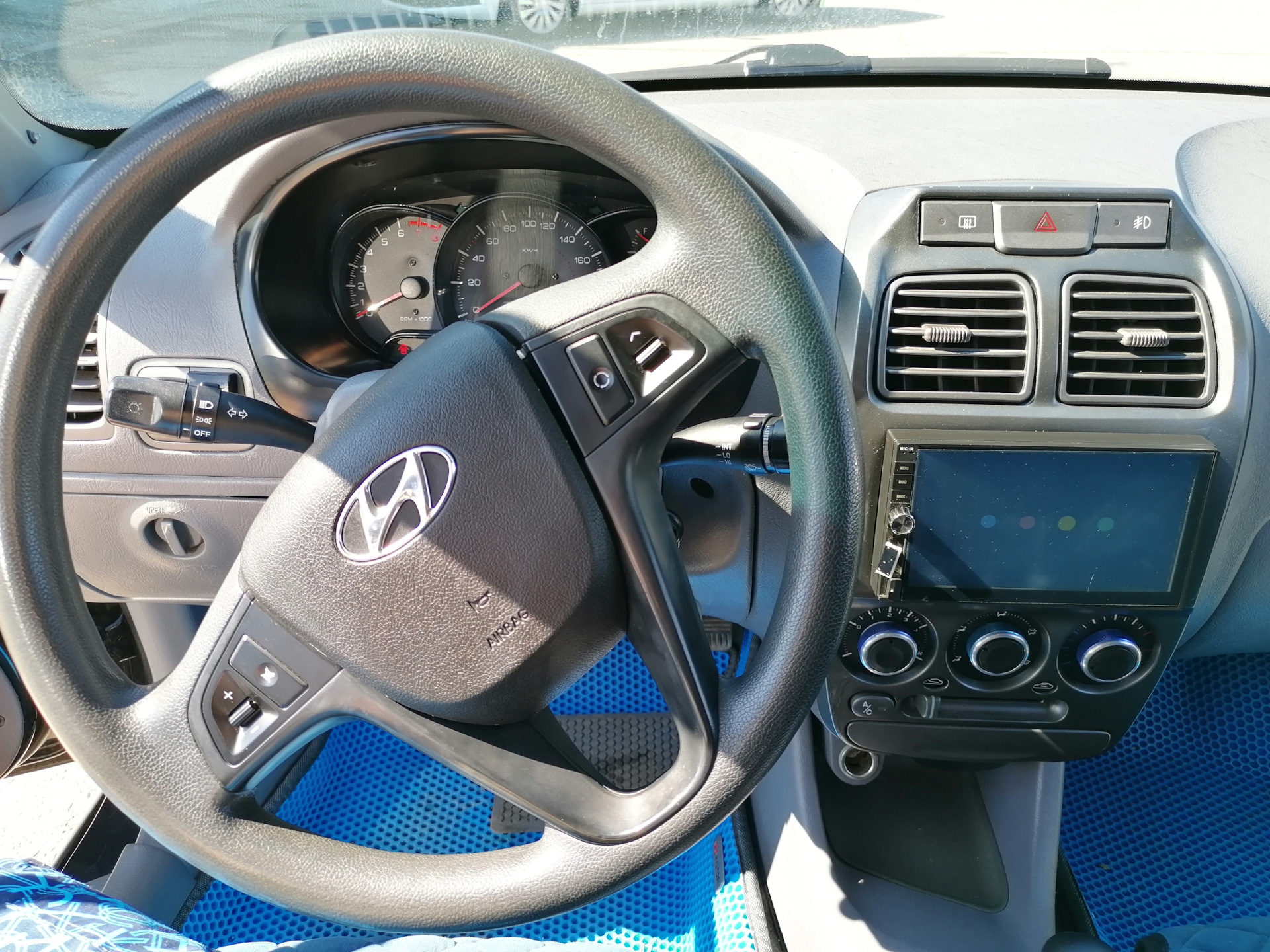 Оплётка руля. Есть нюансы. — Hyundai Accent (2G), 1,5 л, 2007 года ...