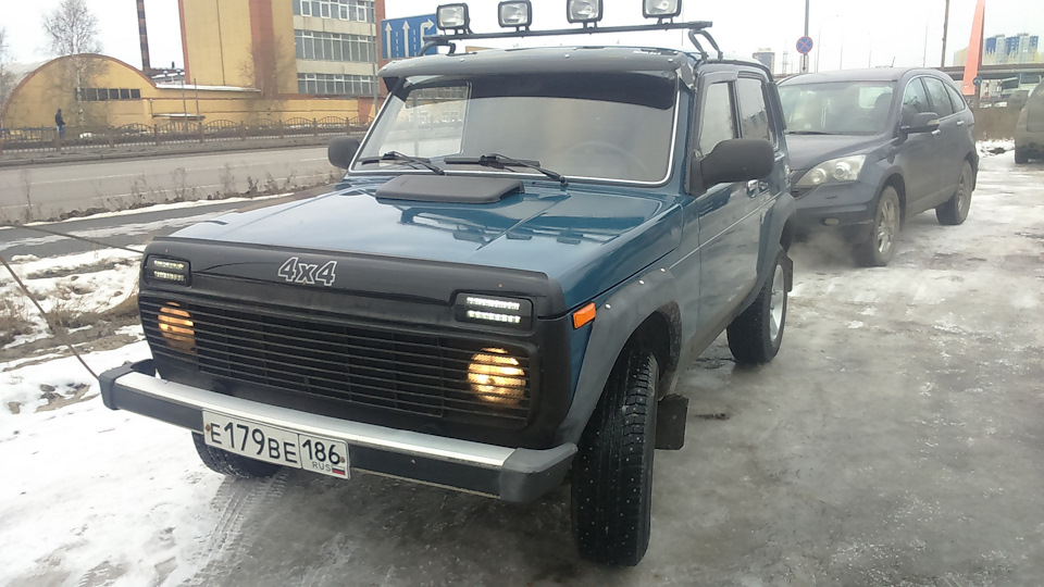 "Надфарники", "подфарники" Тюнинг :-) — Lada 4x4 3D, 1,7 л, 2016 года ...