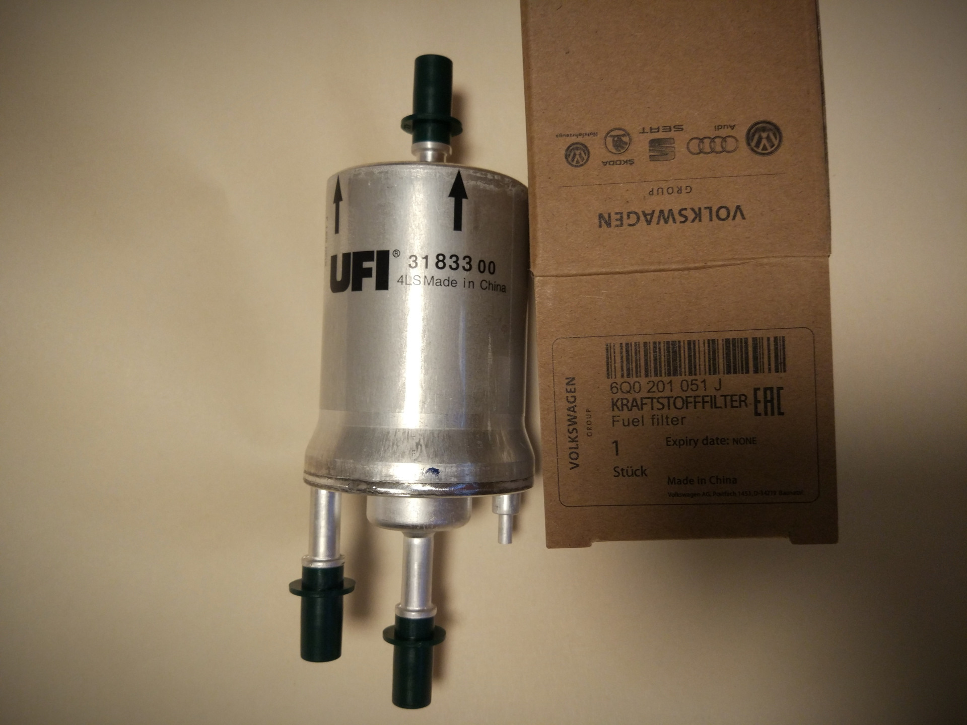 Топливный фильтр на лифтбек, какой он на 1.6 6Q0201051J или 6N0127401R ...