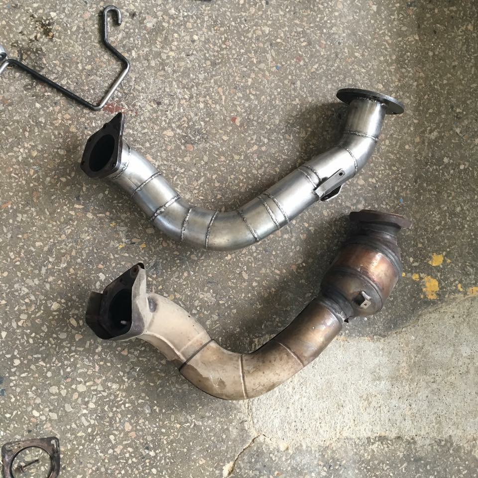 Кастомный downpipe b207R — Saab 9-3 (2G), 2 л, 2008 года | тюнинг | DRIVE2