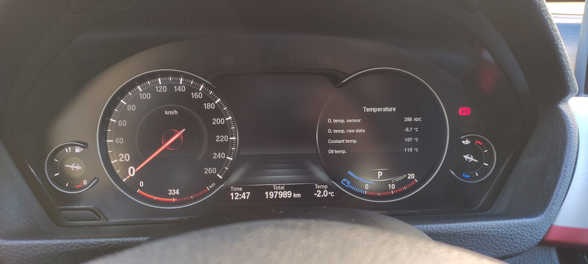 Рабочая температура ОЖ — BMW 3 series Gran Turismo (F34), 2 л, 2017 ...