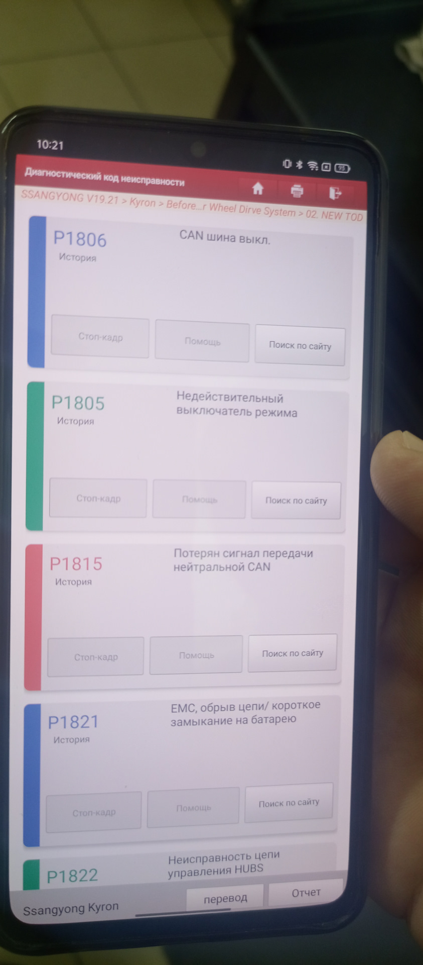 Ошибка p1708 — SsangYong Kyron, 2,3 л, 2012 года | визит на сервис | DRIVE2