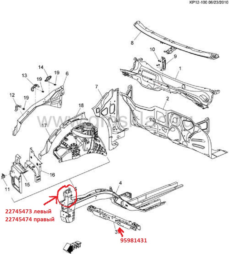 Нужен номерок детали ! — Chevrolet Cruze (1G), 1,8 л, 2012 года ...