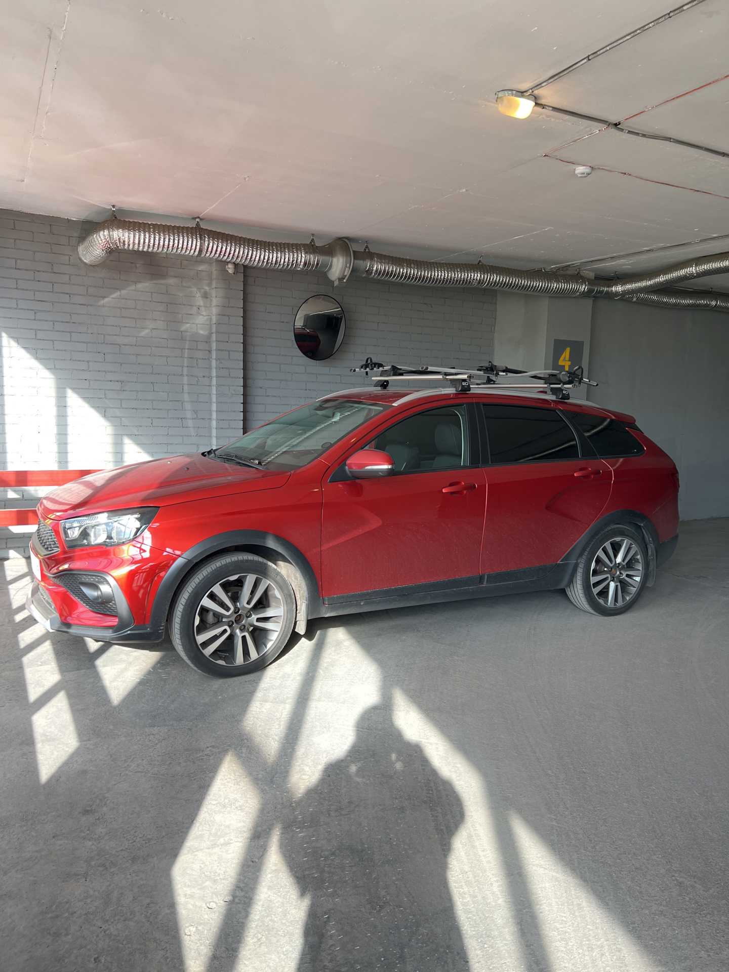 "аэродинамические"поперечены. — Lada Vesta SW Cross (1G), 1,8 л, 2021 ...