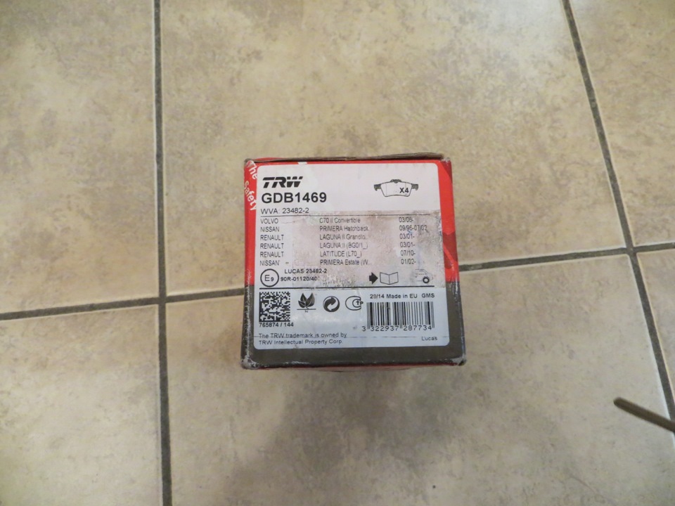 Тормозные диски и колодки. — Volvo S40 (2G), 2,4 л, 2009 года ...