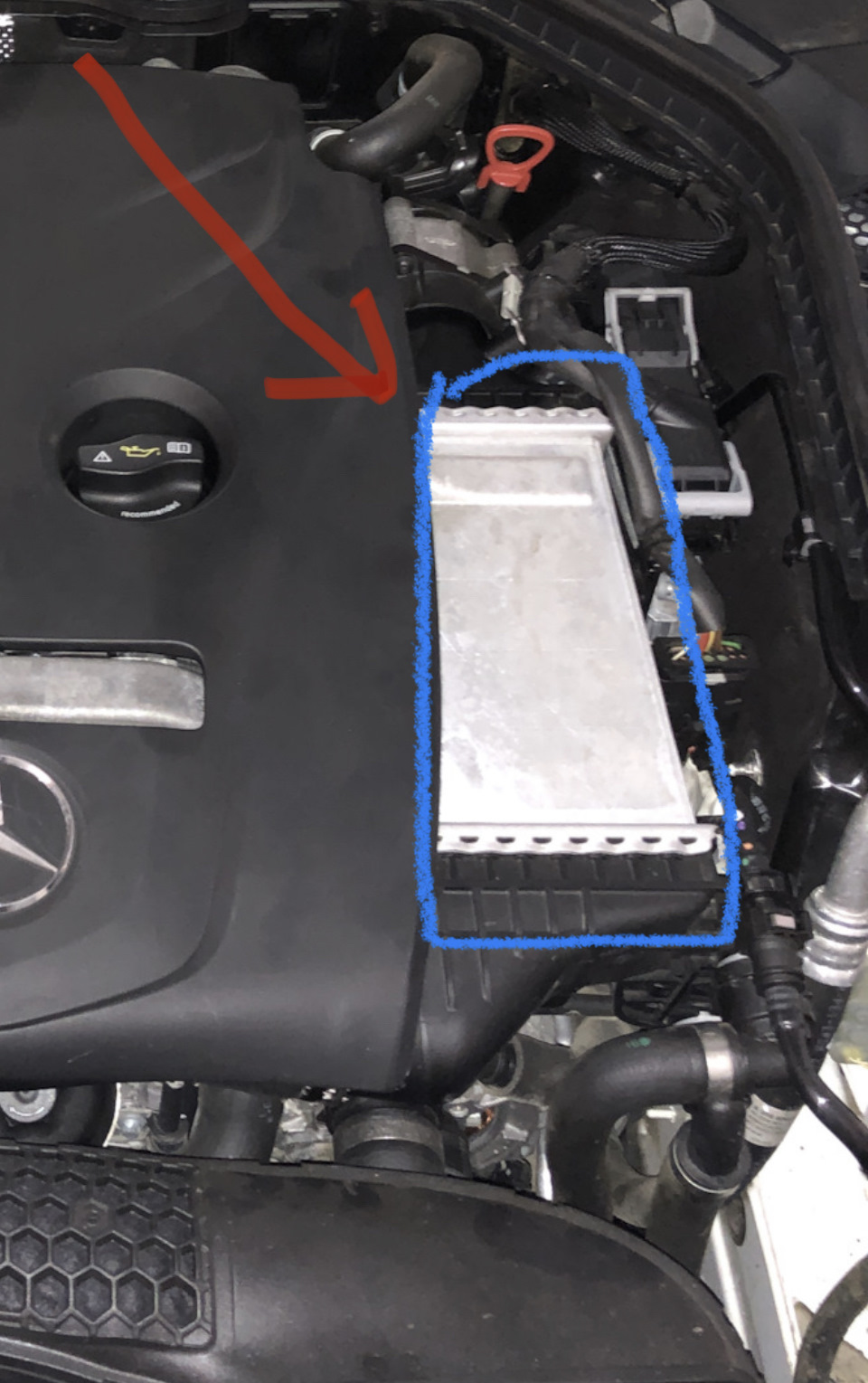 А антифриз то где?! Лопнул патрубок охлаждения турбины Mercedes W205 ...