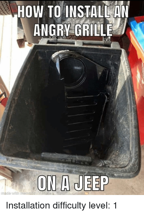 Angry grill — Jeep Wrangler (TJ), 5,2 л, 2004 года | стайлинг | DRIVE2