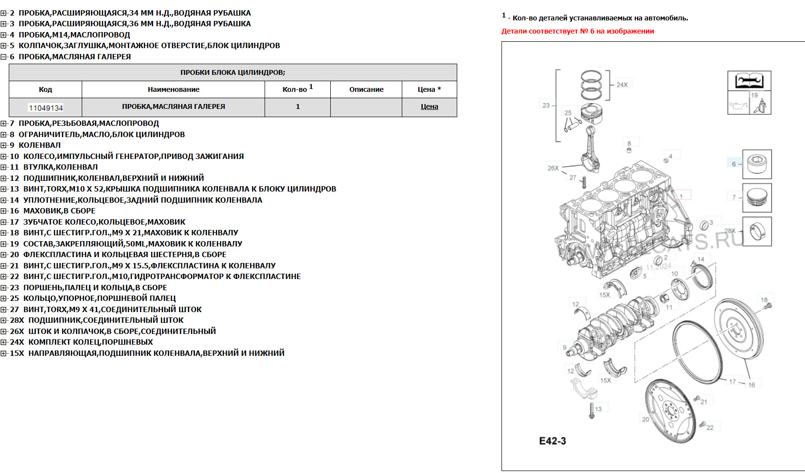 Поиск информации о пробке — Opel Astra H, 1,6 л, 2012 года | запчасти ...