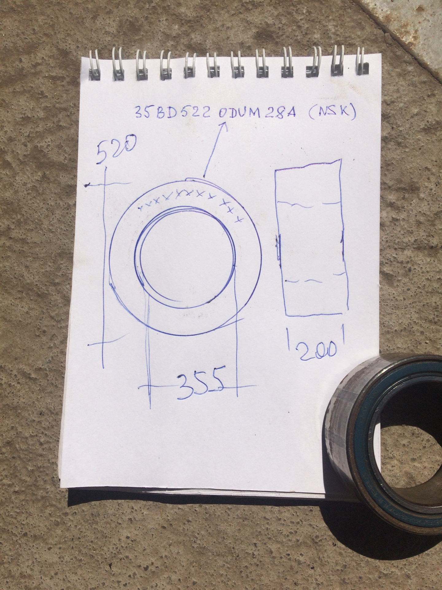 Вопрос по размеру подшипника — Volvo XC70 III, 2,4 л, 2011 года ...