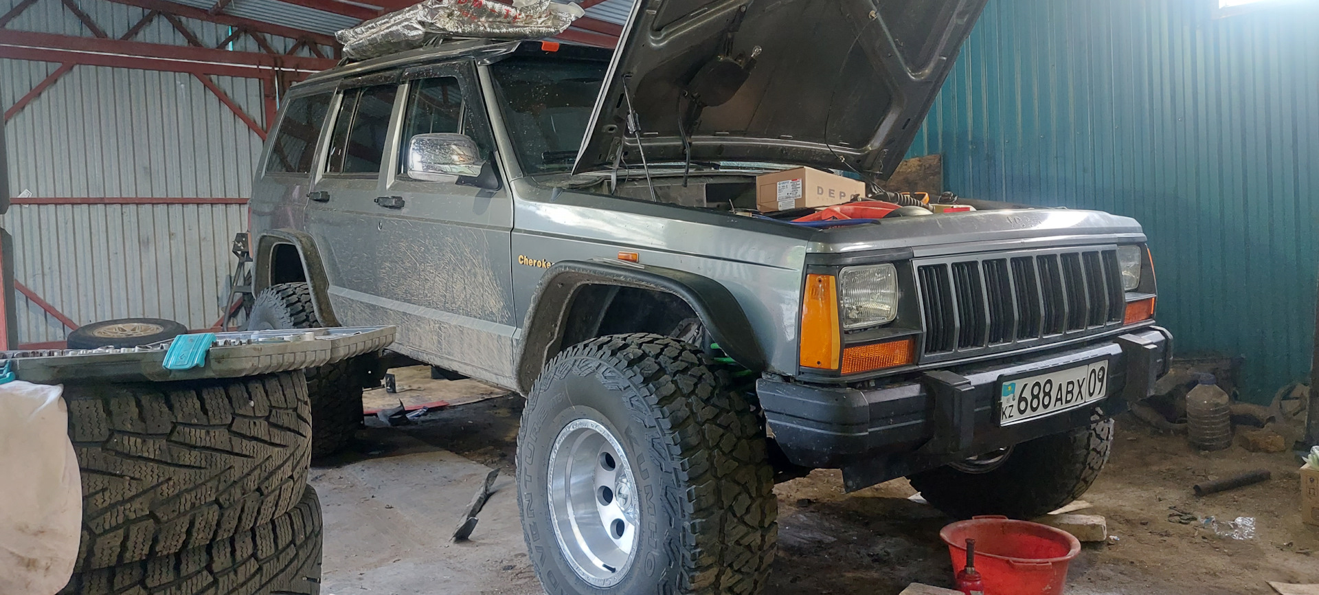 Первый выезд — Jeep Cherokee (XJ), 4 л, 1988 года | покатушки | DRIVE2