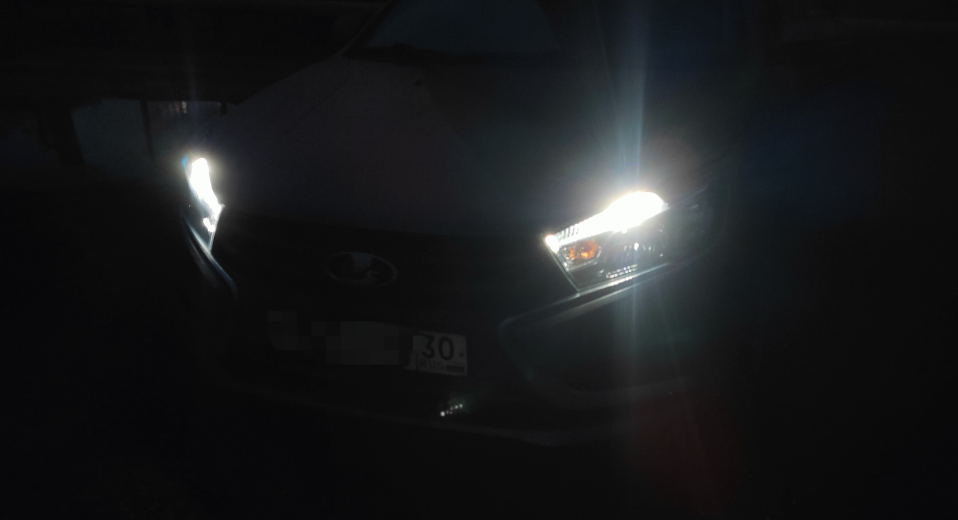 [Покупки] #9. Светодиодные лампы ДХО W21/5W с линзой на LADA VESTA ...