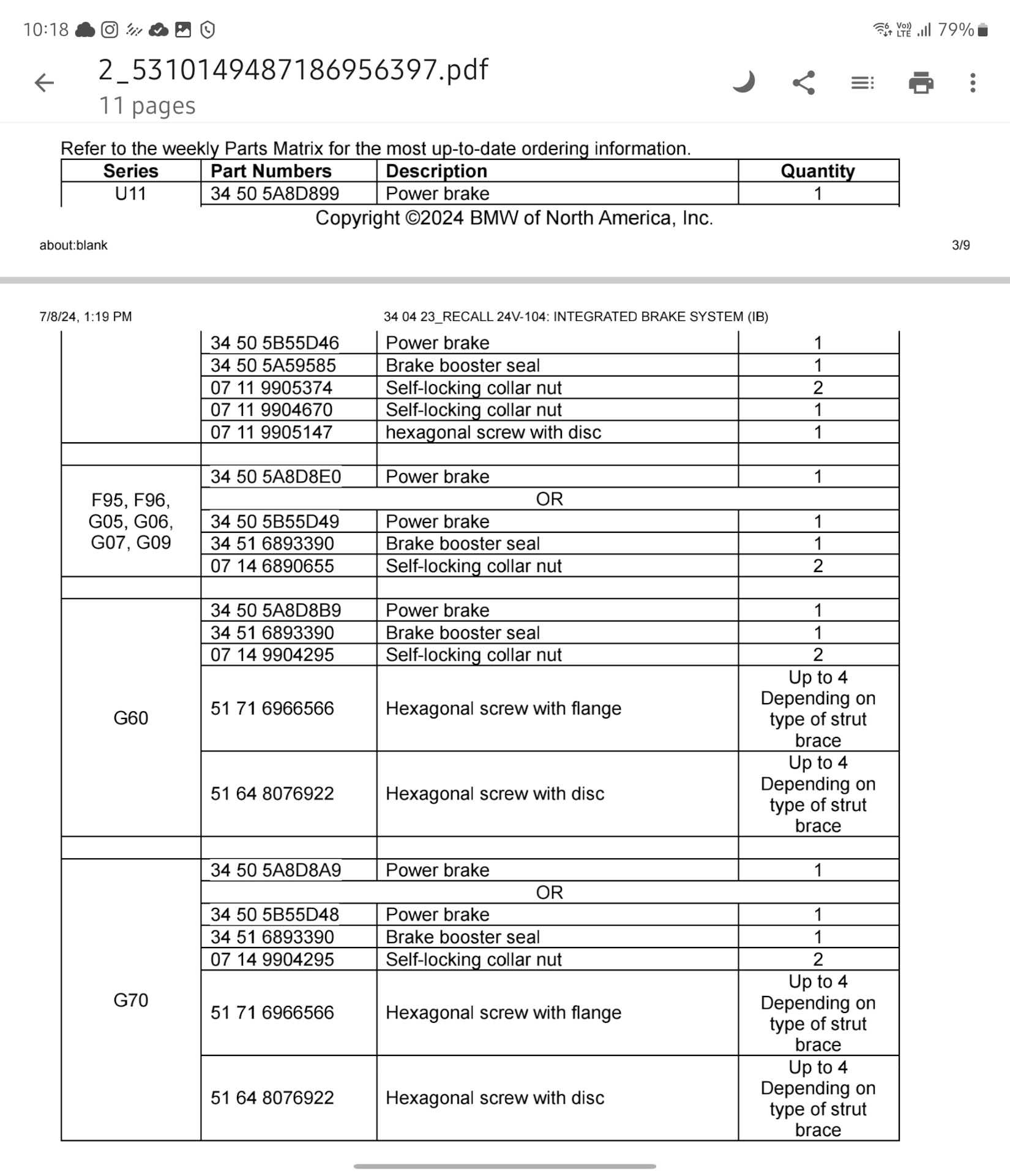AIR — Техническая акция: 10034670200 | Часть 1. Начало — BMW X5 (G05 ...