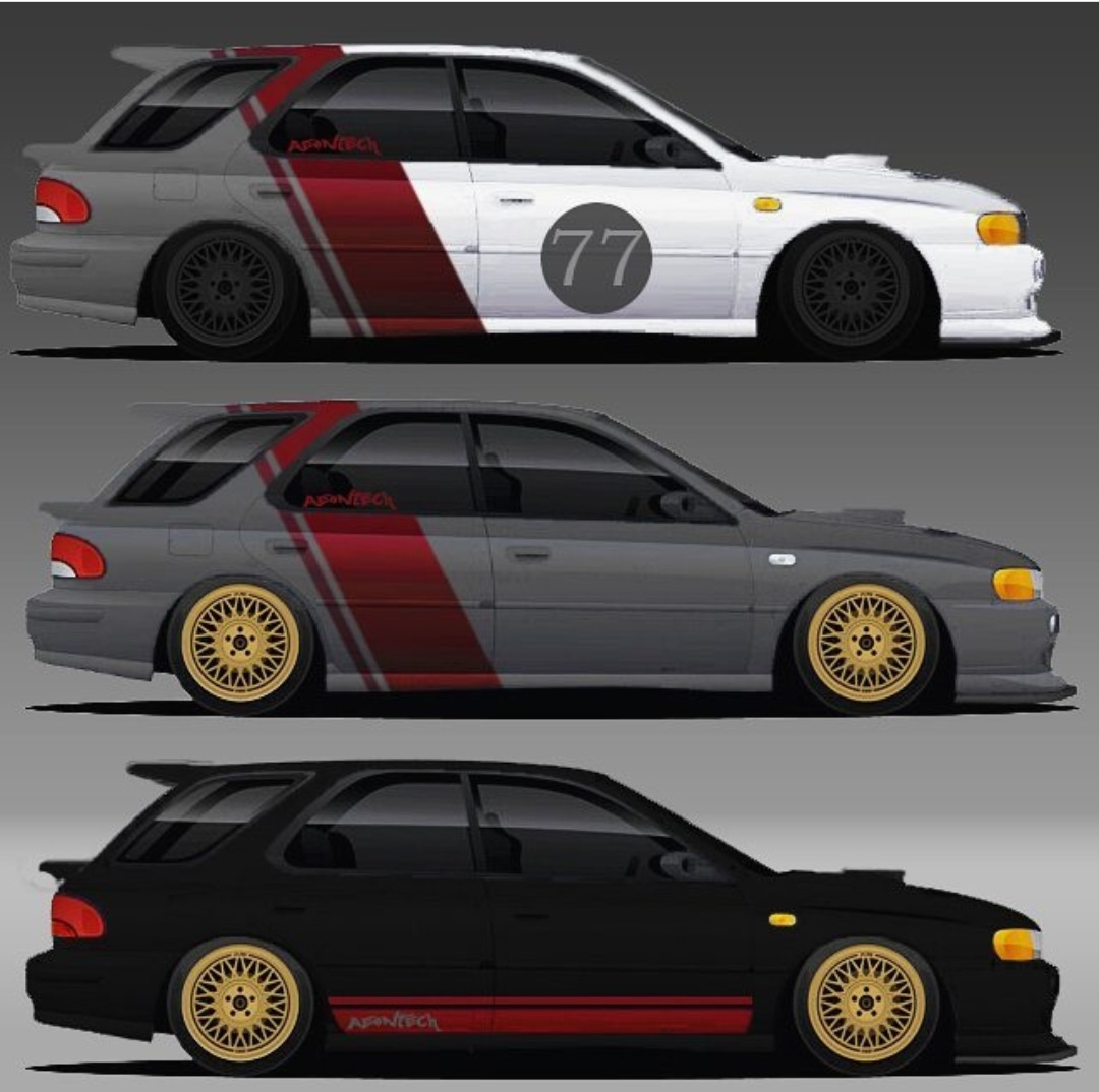 pixel car art subaru impreza wrx gf8 — Subaru Impreza WRX (GC, GF), 2 л ...