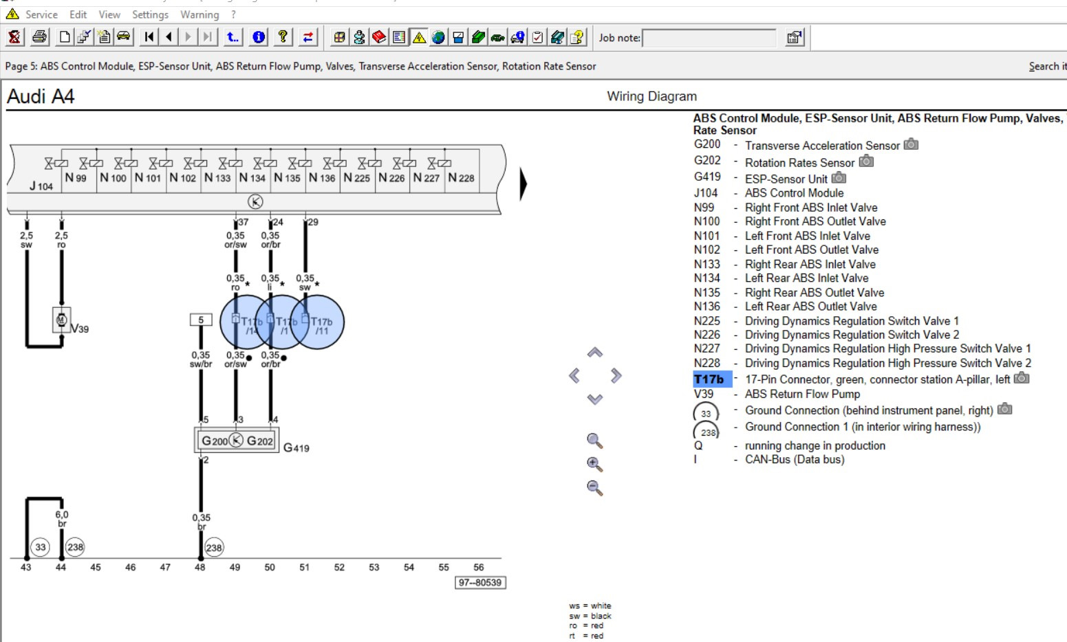 00493 — ESP-Sensor Unit (G419) — Audi A4 (B7), 1,8 л, 2005 года ...