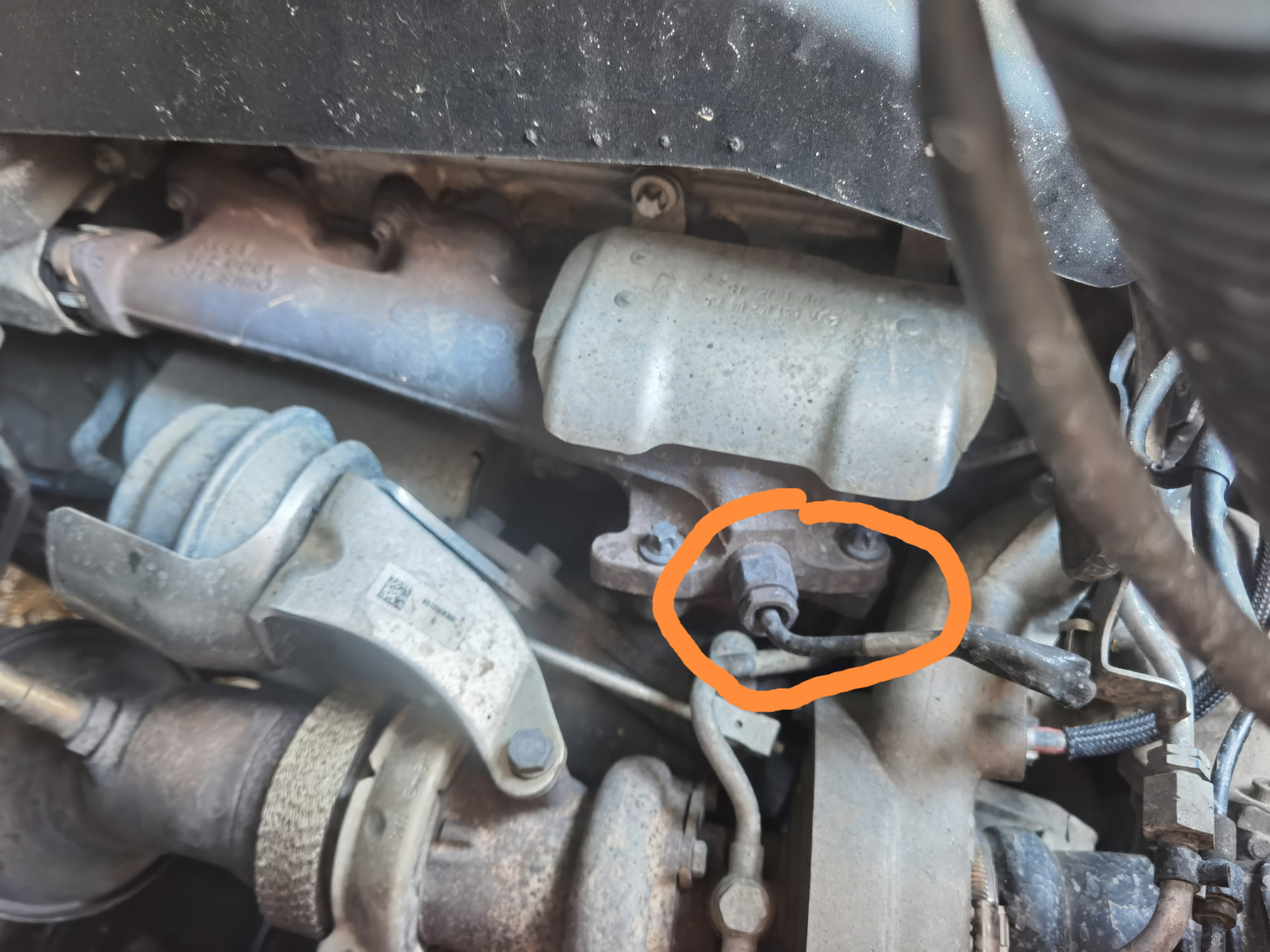 Датчик температуры ОГ 3 — Mercedes-Benz V-Class (W447), 2,2 л, 2017 ...