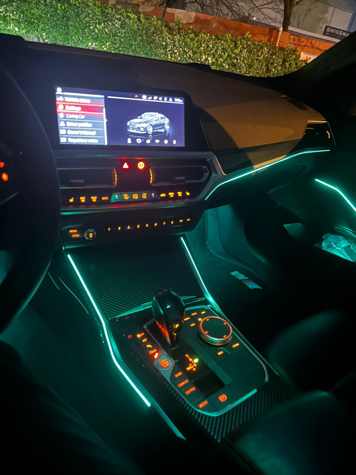 Разбор центральной консоли G20, установка RGB — BMW 3 series (G20), 3 л ...