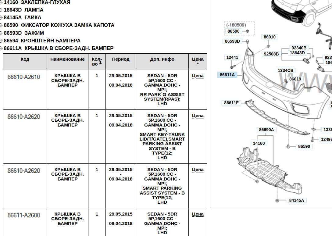 Задний бампер для kia ceed JD — KIA Ceed (2G), 1,6 л, 2012 года ...
