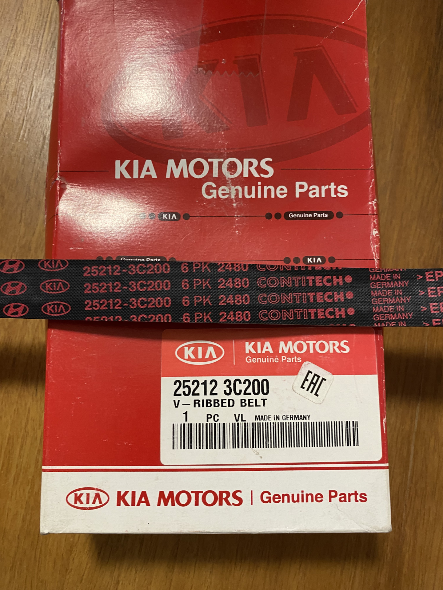 Новый приводной ремень и ролики — Volkswagen Touareg (1G), 3 л, 2009 ...