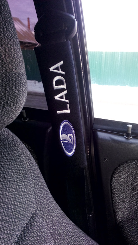 Накладки на ремни безопасности. — Lada 21074, 1,6 л, 2003 года ...