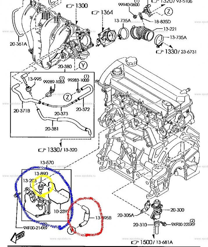 бульканье двигатель Duratec 2,3л часть II — Ford Maverick II, 2,3 л ...