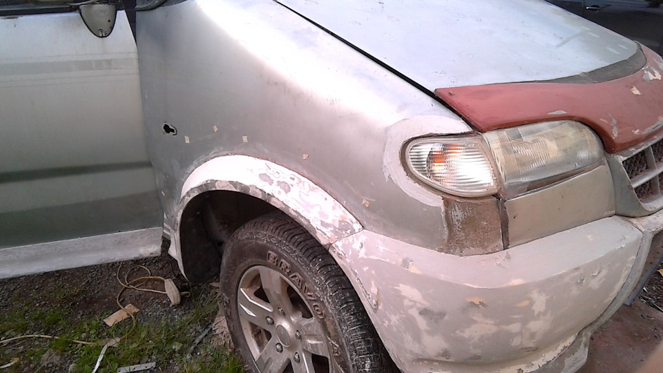 Продолжение переделки передних арок. Режем — Lada 2120 Надежда, 1,8 л ...