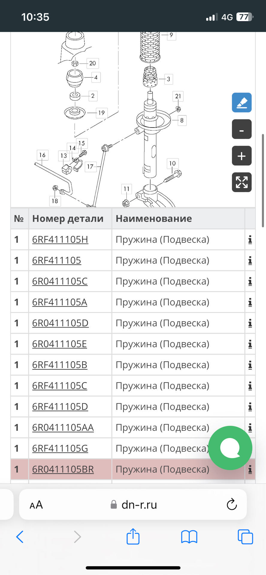 Самостоятельный подбор запчастей по вину — Skoda Rapid (1G), 1,6 л ...