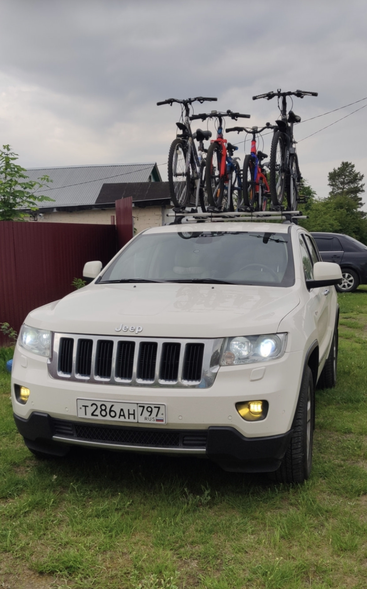 Turtle air 3 + THULE FREERIDE 532 — Jeep Grand Cherokee (WK2), 3,6 л ...