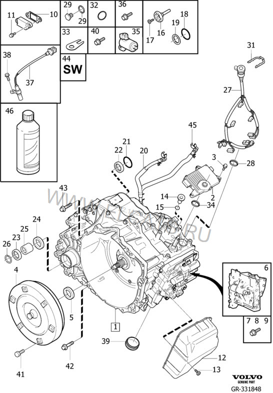 Замена масла в АКПП Aisin TF-80SC AWD Volvo XC70 D5 — Volvo XC70 III, 2 ...