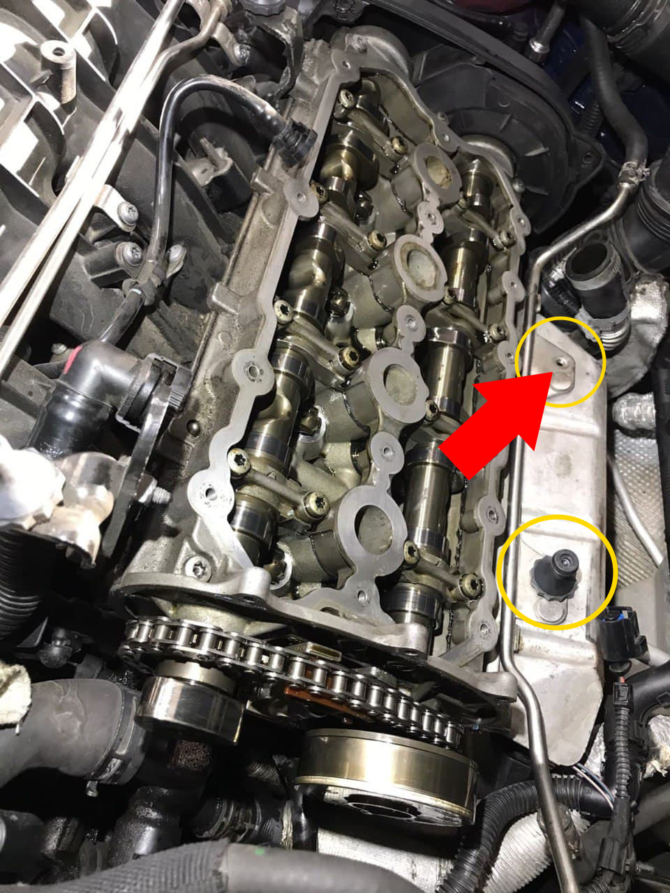 Замена межвальной цепи — Volkswagen Golf GTI Mk5, 2 л, 2008 года ...