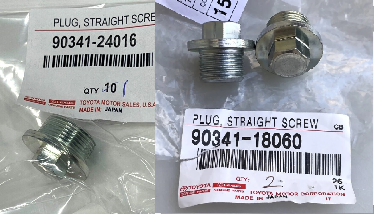 Аналог заливной пробки переднего редуктора — Toyota Mark X (GRX120), 2 ...