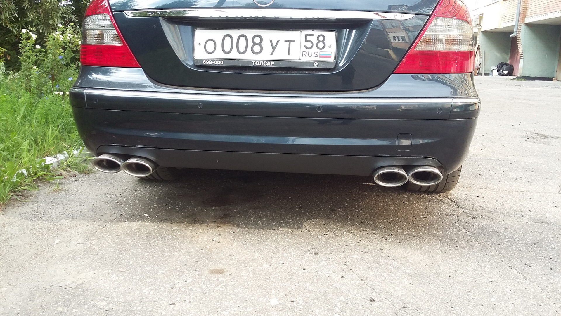 AMG выхлоп, задний бампер, пороги — Mercedes-Benz E-Class (W211), 3,5 л ...