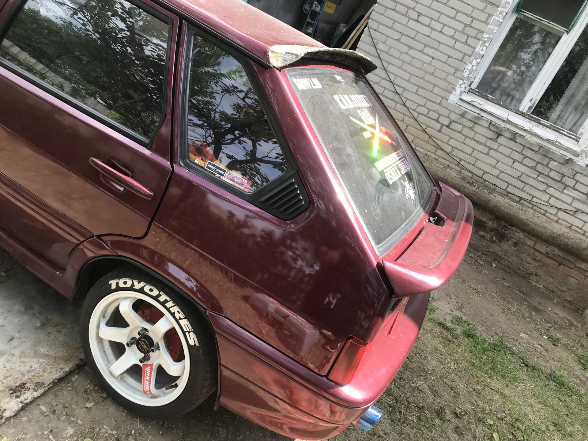 Дактейл на спойлер.🦆 — Lada 2114, 1,5 л, 2005 года | просто так | DRIVE2