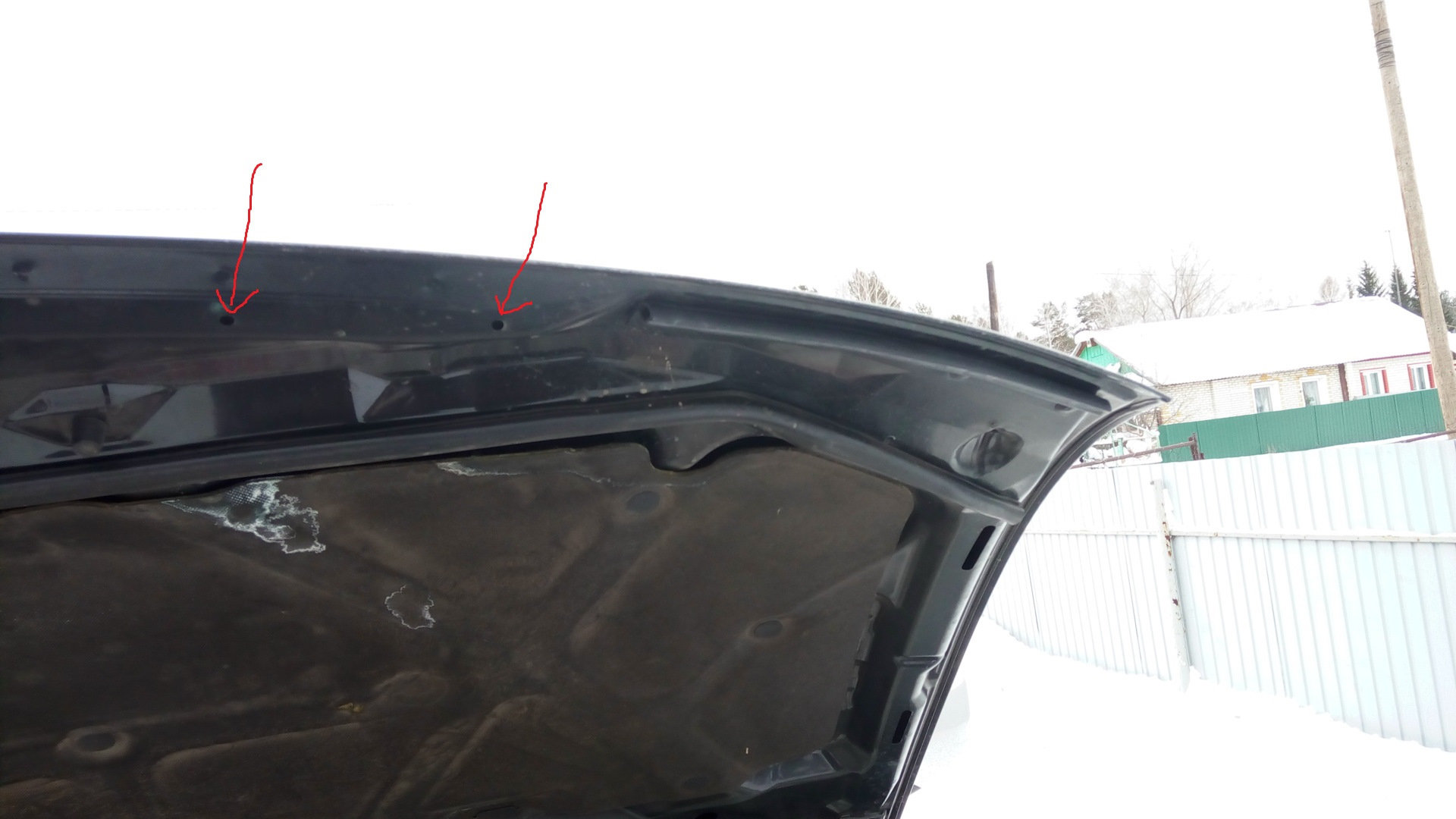 Уплотнители капота (будем как все). — Mitsubishi Pajero Sport (2G), 2,5 ...