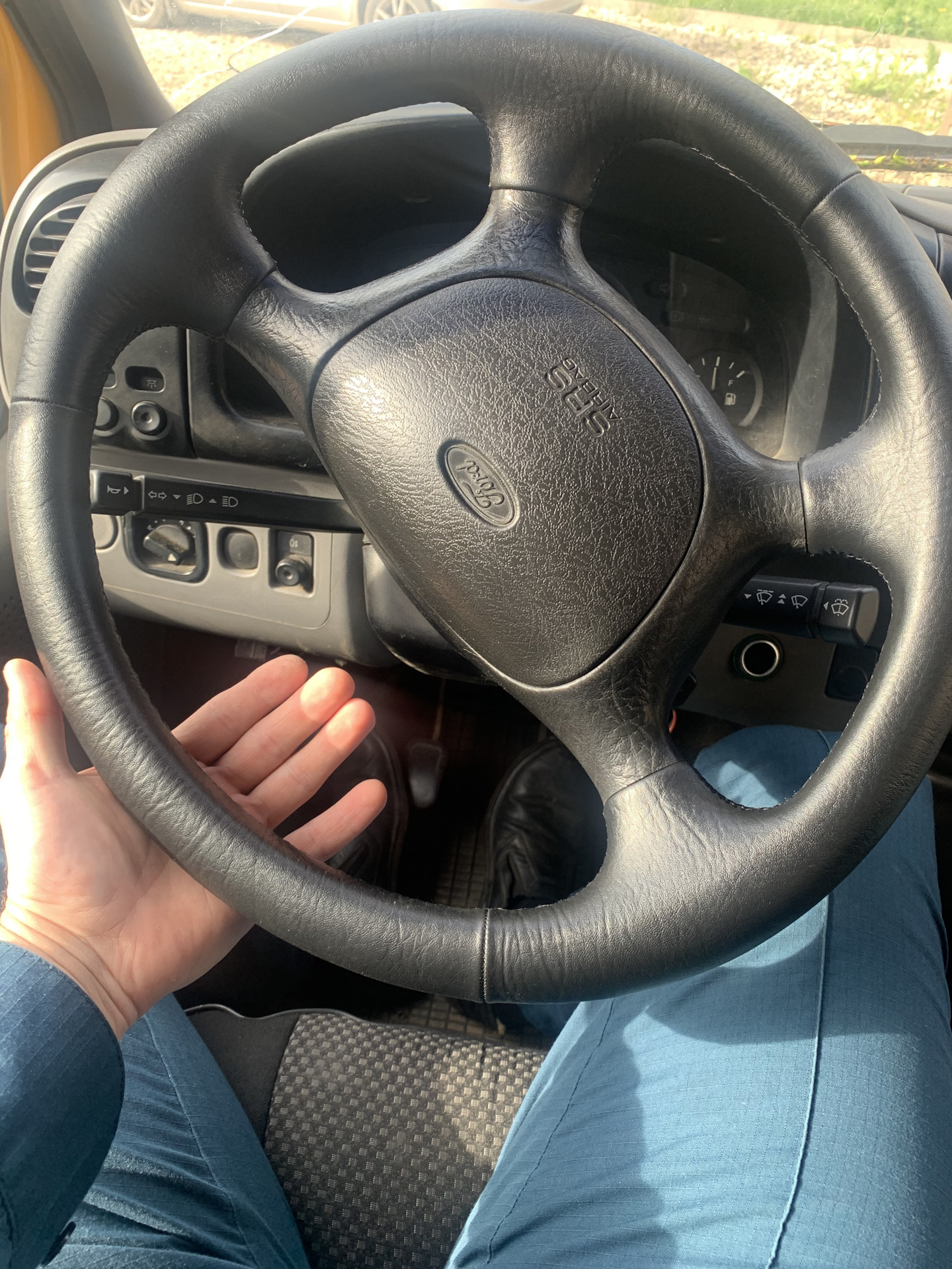 Новый старый руль — Ford Transit (5G), 2,5 л, 1998 года | своими руками ...
