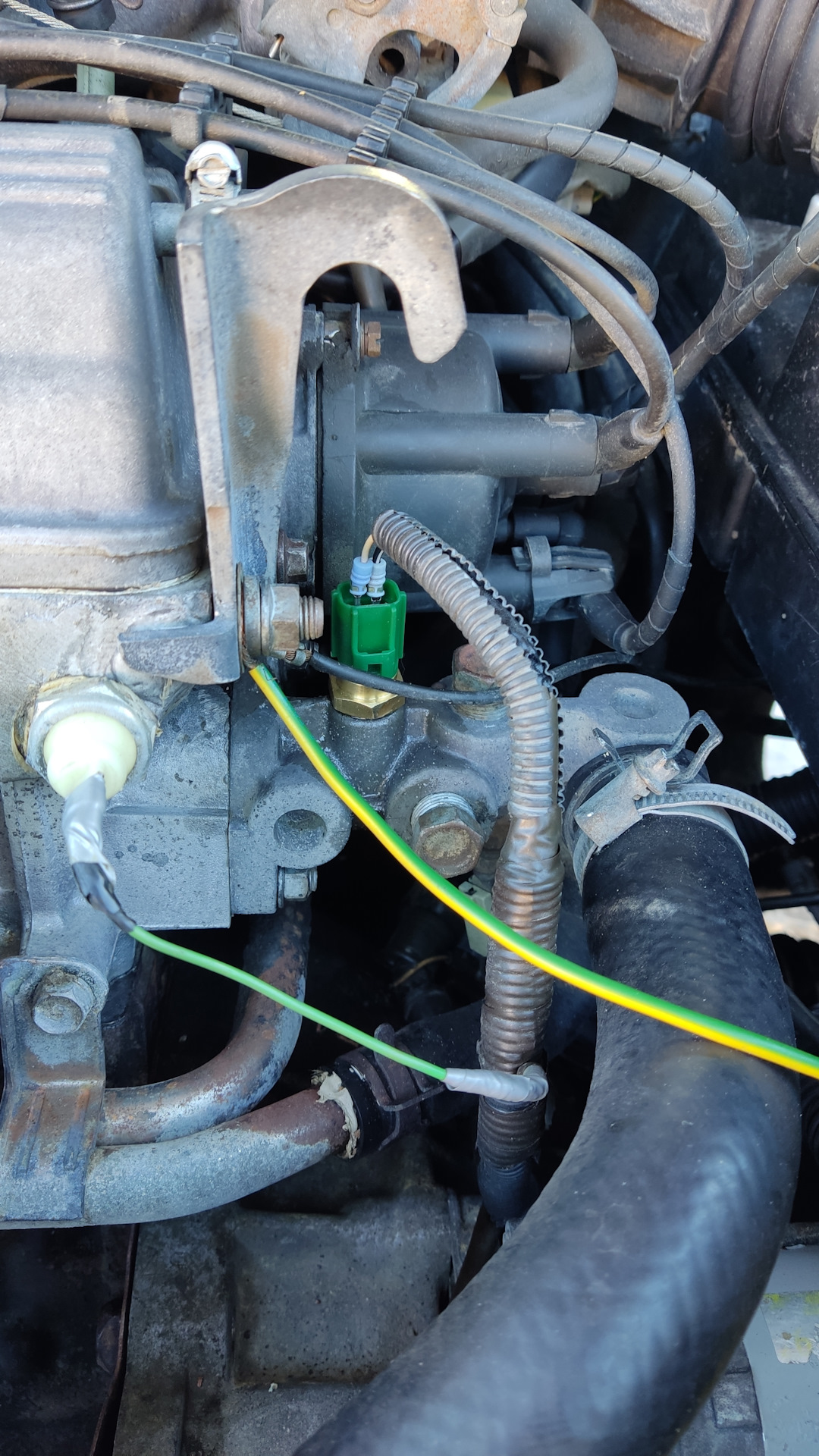 Плавающие обороты. Замена ВВ проводов и разъема ДТОЖ. — Toyota Vista ...