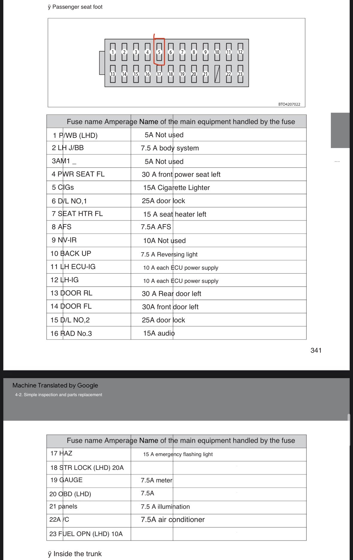 Где находится предохранитель на прикуриватель в салоне — Toyota Crown ...