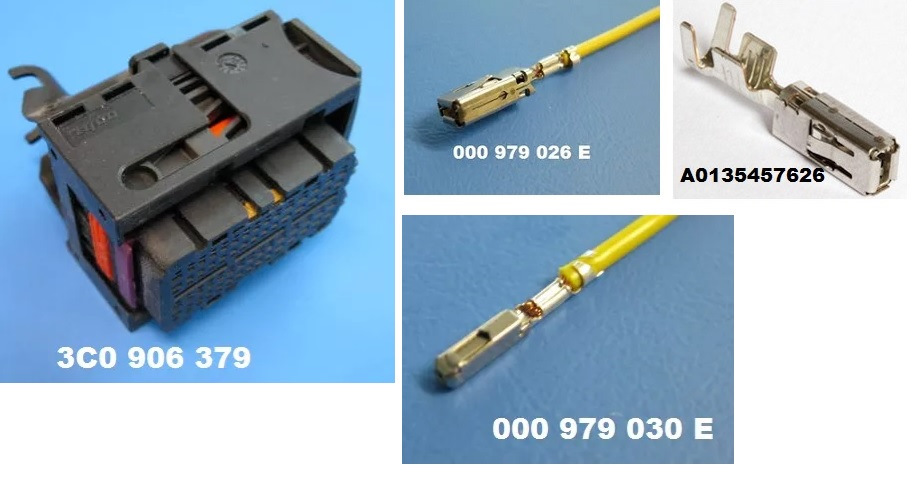 Пины, провода, уплотнители разъемы и контакты VAG и их соответствие ...