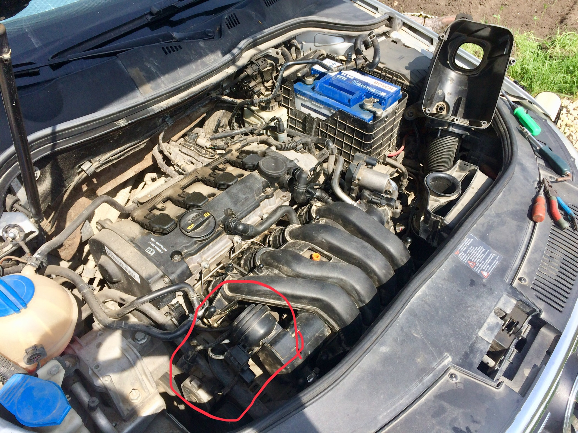 008214 p2016 — Volkswagen Passat B6, 2 л, 2006 года | своими руками ...