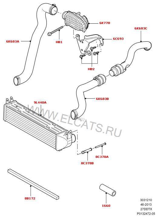 Нужен номер детали — Land Rover Range Rover Sport (1G), 2,7 л, 2006 ...