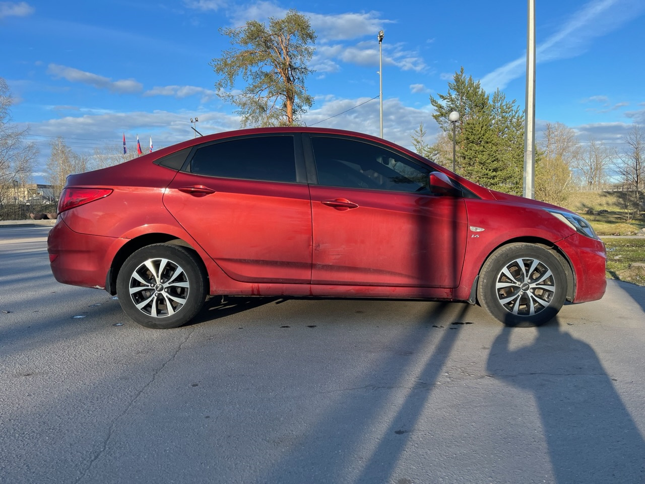 задняя подвеска солярис 1 #2 — Hyundai Solaris (1G), 1,6 л, 2012 года ...