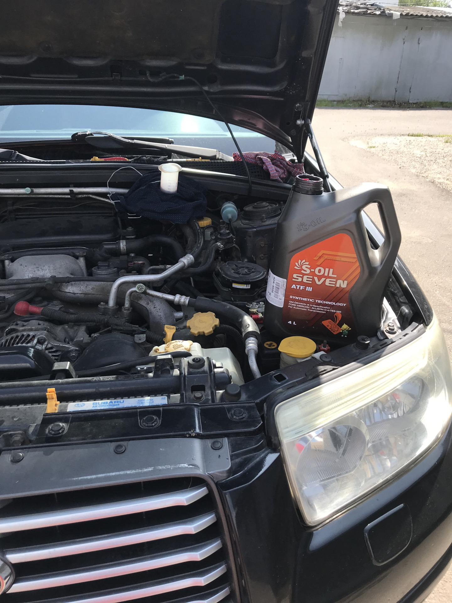 Замена жидкости ГУР — Subaru Forester (SG), 2,5 л, 2007 года | плановое ...
