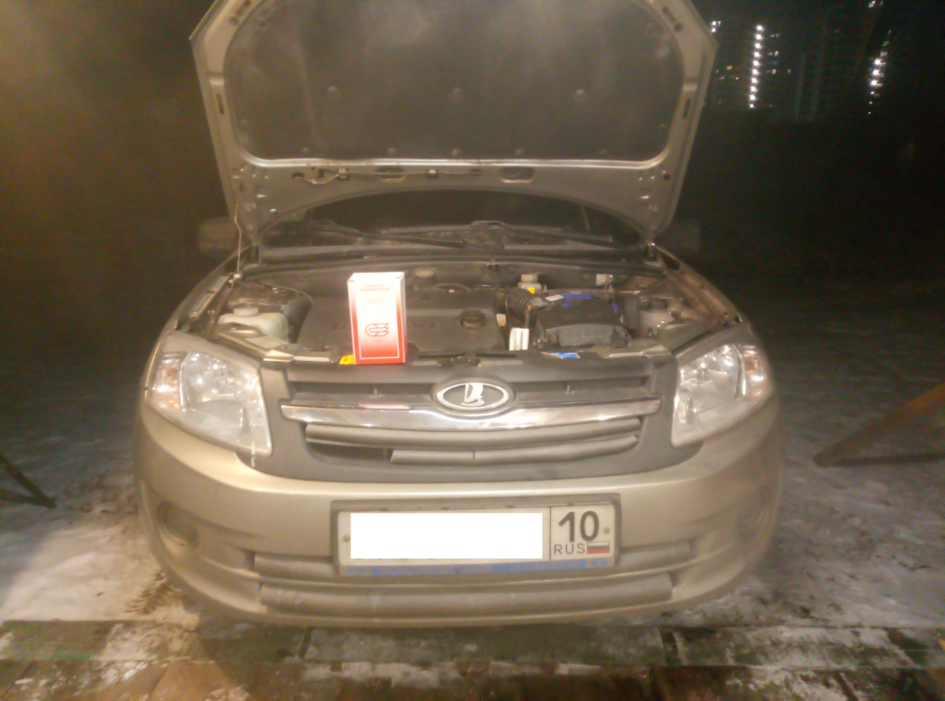 Термостат Luzar 92 градуса, отзыв после зимы. — Lada Granta, 1,6 л ...